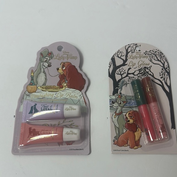 Disney | Makeup | Disney Lady And The Tramp Lip Care Set Purple And Red ...